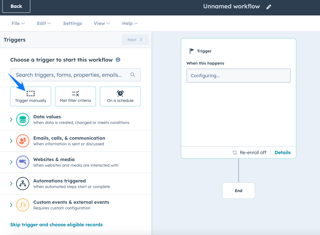 How to trigger LinkedIn Workflow?