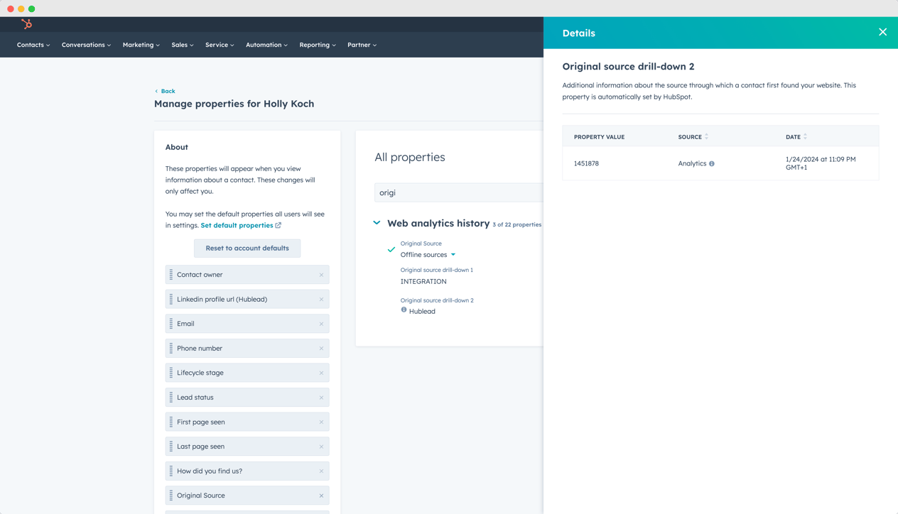 Leverage LinkedIn data in HubSpot